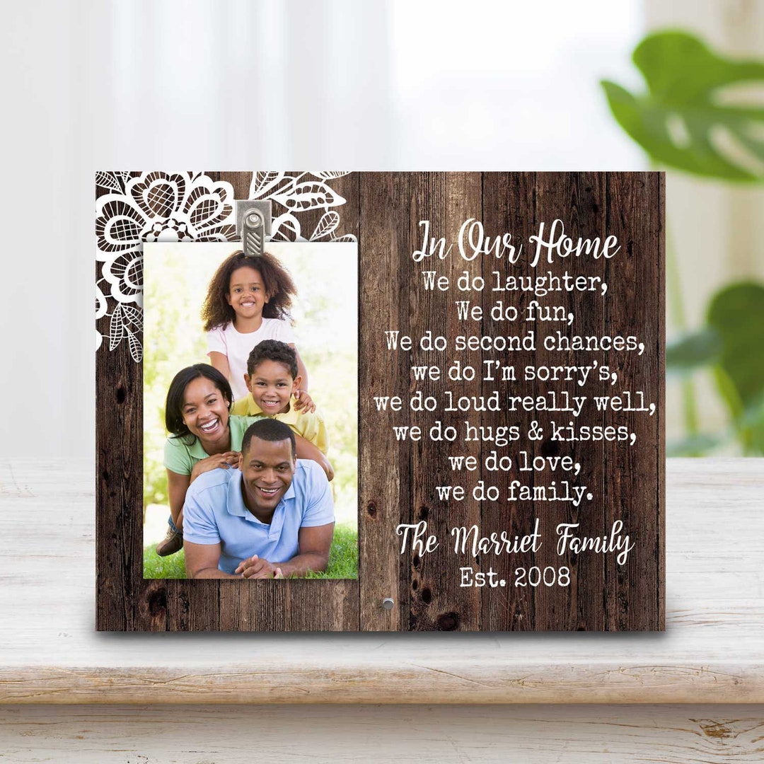 Personalized Family Rules Frame Family Name Sign & - Etsy