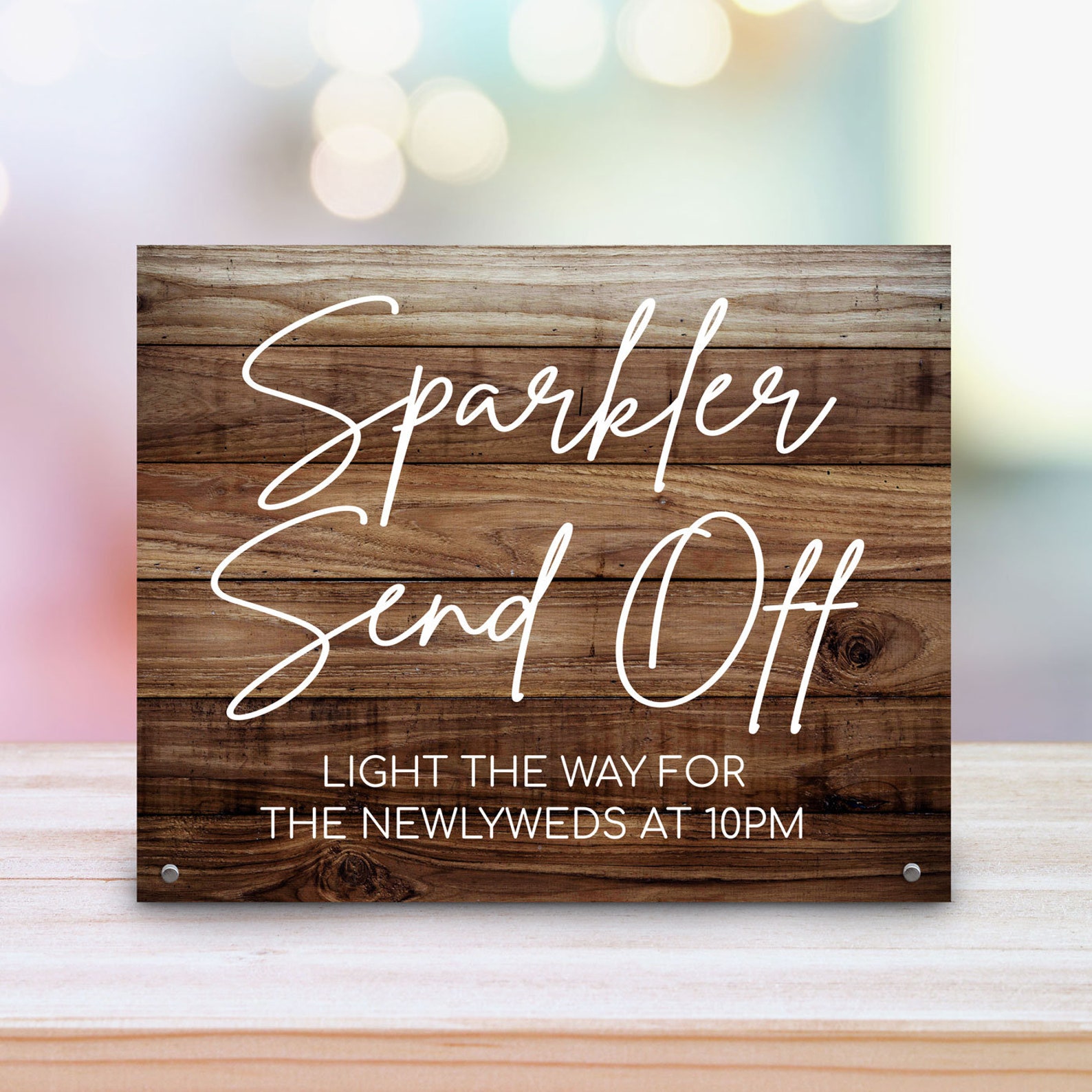 Sparkler Send off Wedding Sign Sparklers Wedding Sign 8x10 Metal ...
