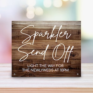 Sparkler Send off Wedding Sign Sparklers Wedding Sign 8x10 - Etsy