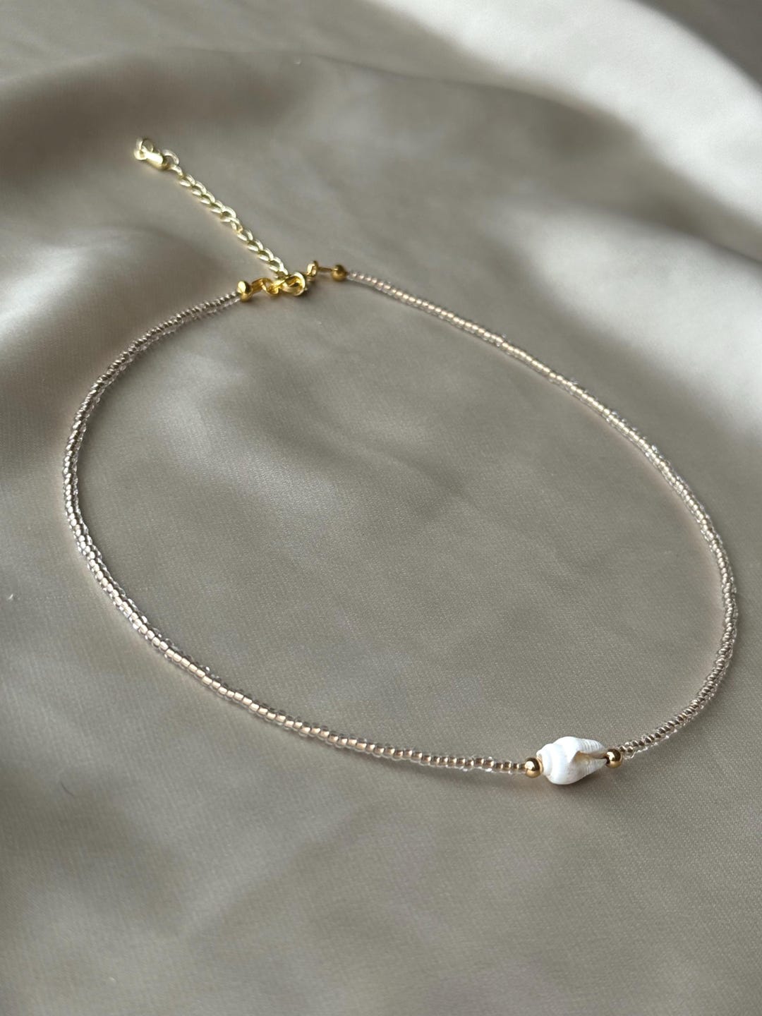 Seashell Choker Necklace • 18k Gold - Etsy