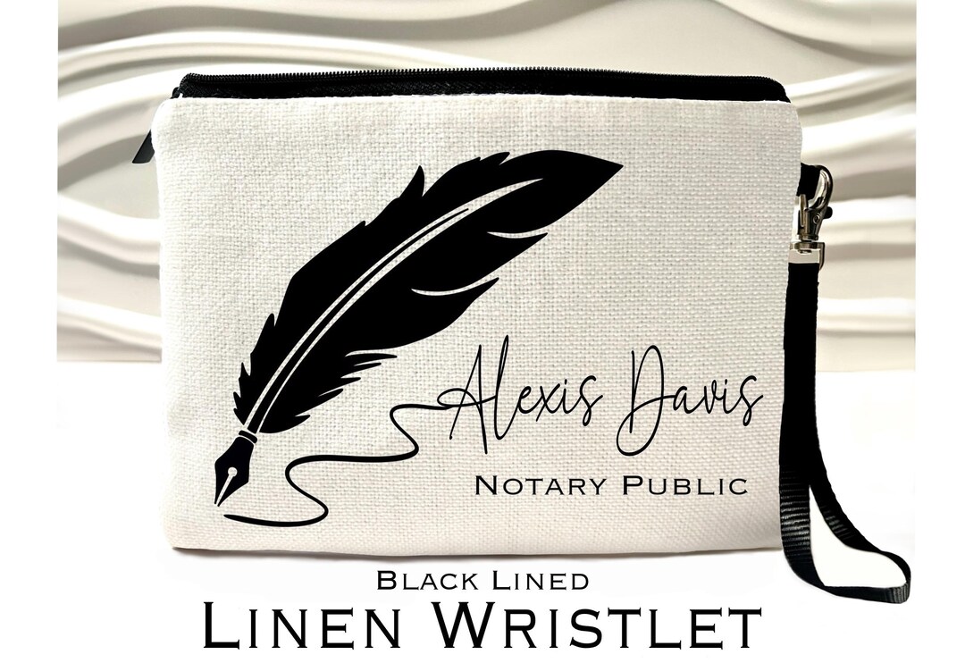 Notary Public Custom Bag, Personalized Notary Public Stamp Bag, Notary ...
