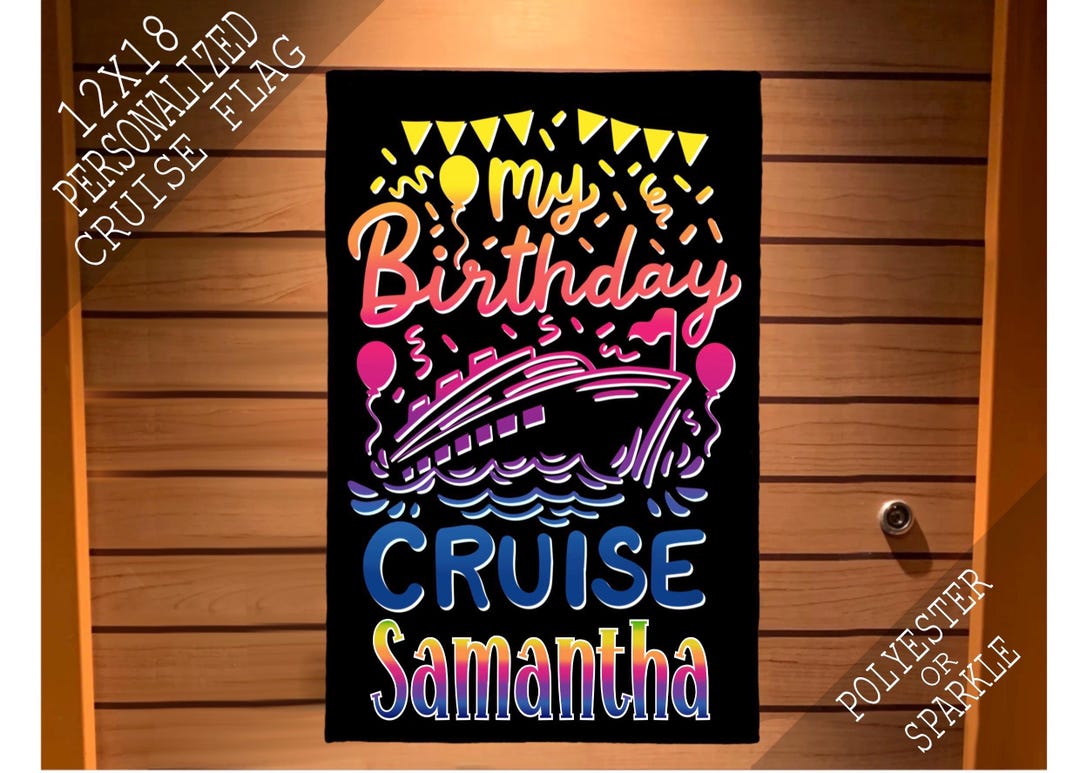 Birthday Cruise Sign Magnet, Birthday Cruise Door Decoration, Cruise ...
