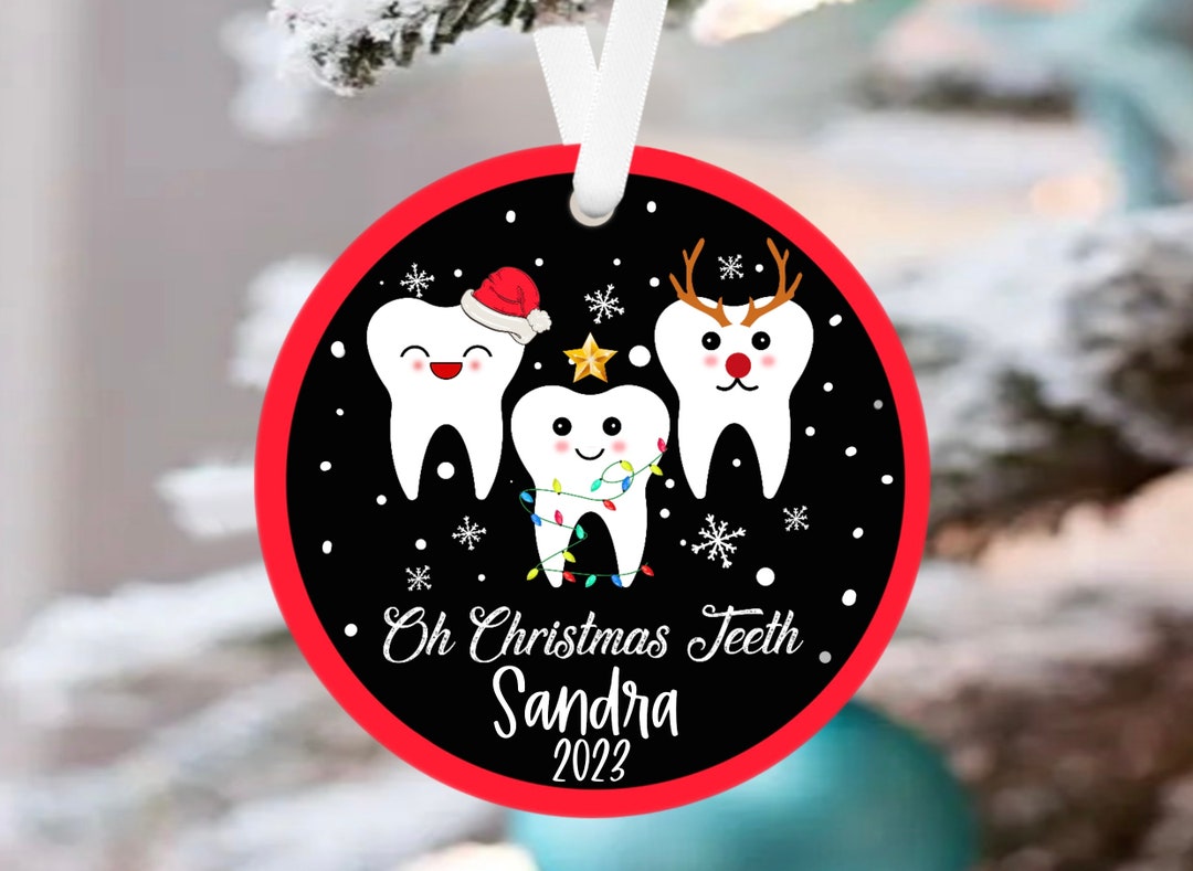 Oh Christmas Teeth Dental Ornament Dentist Christmas - Etsy