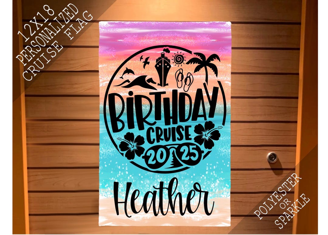 Cruise Magnet, Birthday Cruise Sign Banner, Cruise Door Decoration ...