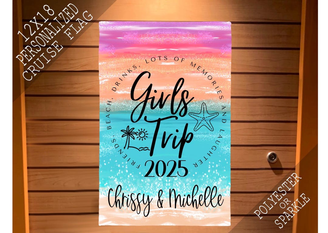Cruise Sign, Magnet Girl Trip Cruise Door Flag, Cruise Door Decoration ...