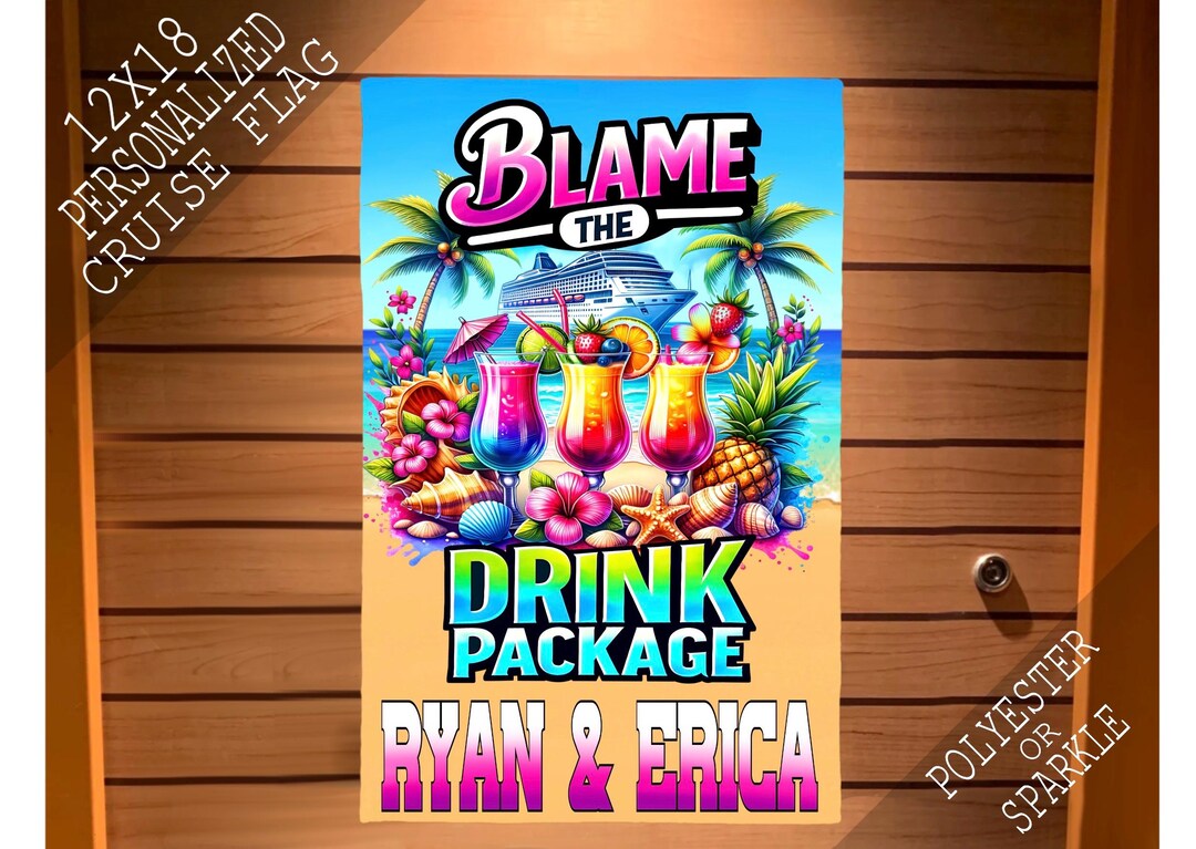 Drink Package Cruise Magnet, Cruise Door Sign, Cruise Door Decoration ...