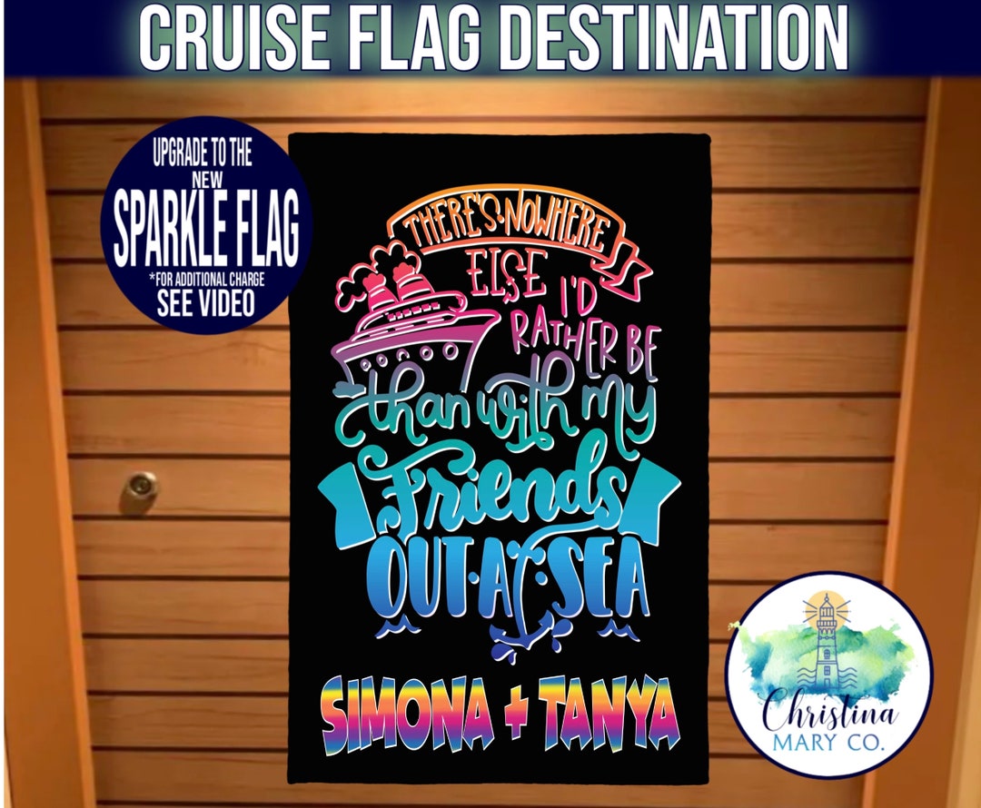 Cruise Magnet Friends Sign Banner Flag, Cruise Door Decoration, Cruise ...
