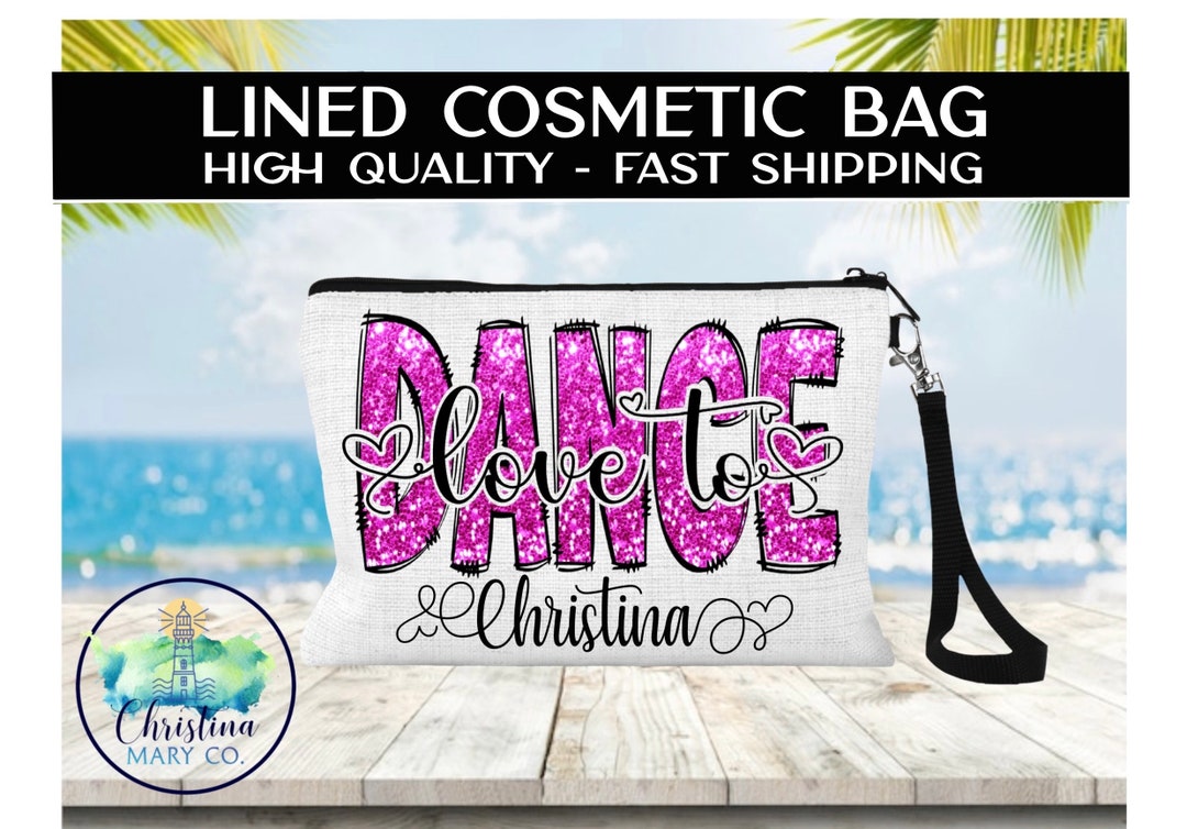 Dance Recital Lined Cosmetic Bag, Dance Recital Gift, Personalized ...
