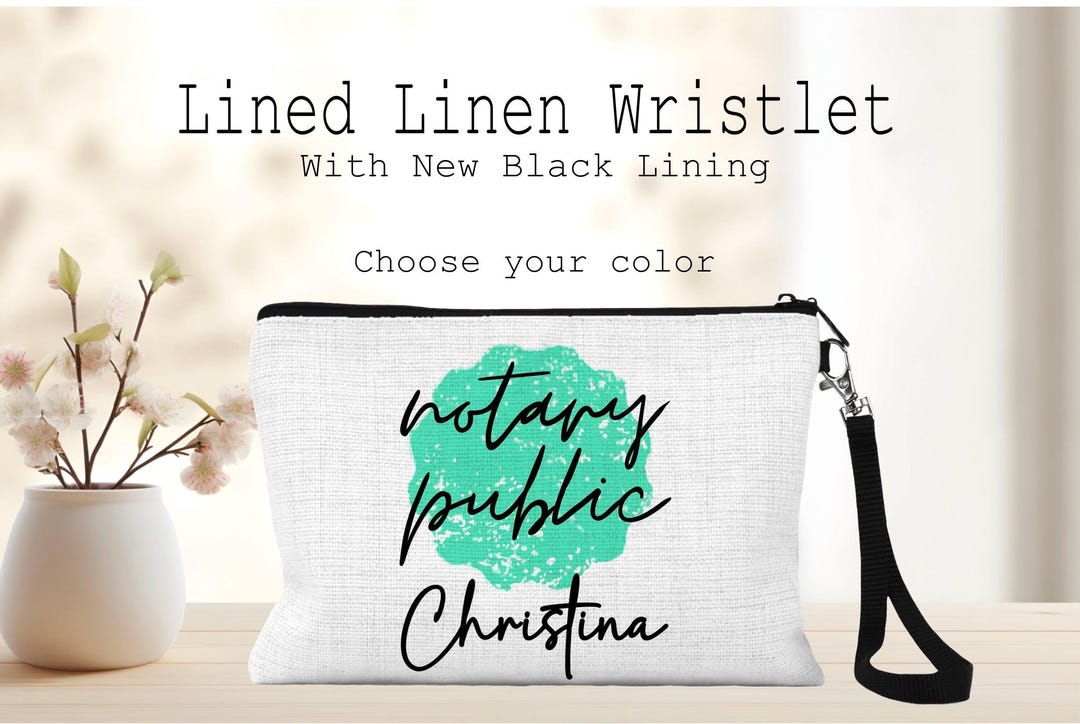 Notary Public Custom Bag, Personalized Notary Public Stamp Bag, Notary ...