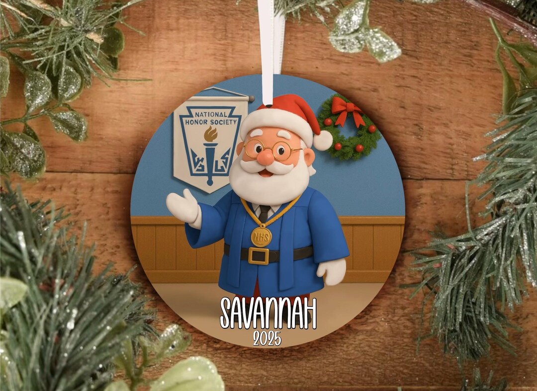 National Honor Society Christmas Ornament – Personalized Christmas NHS ...