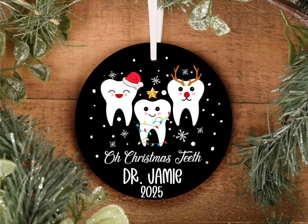 Dental Christmas Ornament, Dental Ornament, Dentist Christmas Ornament ...