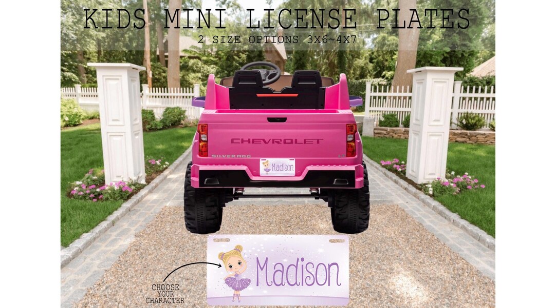 Dance Girl Mini License Plate, Kids License Plate, Custom License Plate ...