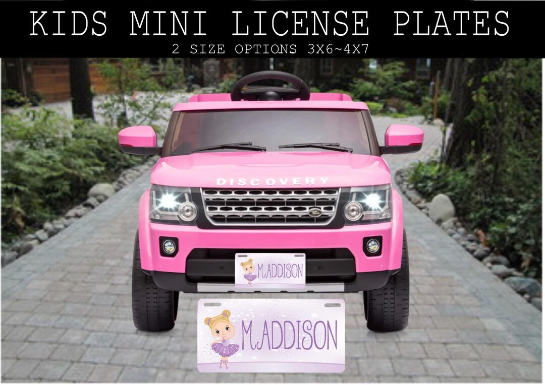 Dance Girl Mini License Plate, Kids License Plate, Custom License Plate ...