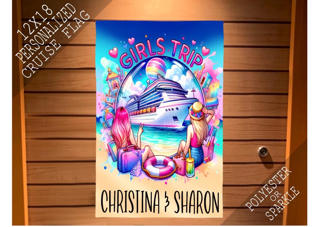 Magnetic Cruise Door Sign, Magnet Girls Trip Cruise Sign, Friends ...