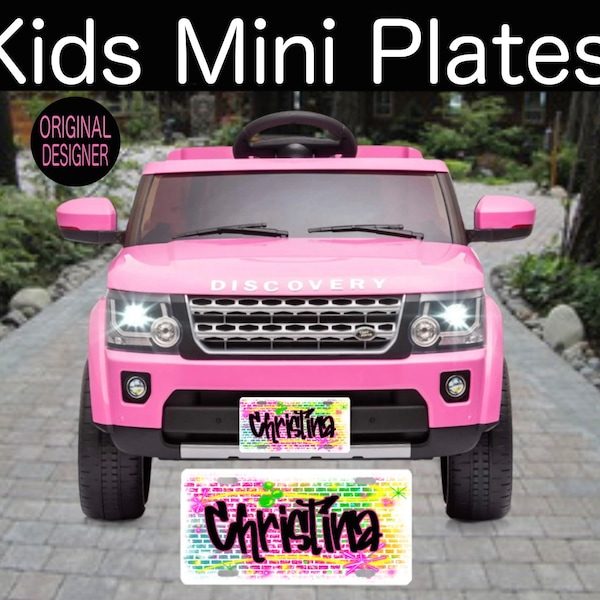 Custom License Plate Toy Car - Etsy