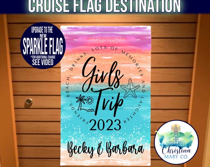 Custom Girls Trip Cruise Banner, Girls Trip Flag, Besties Cruise, Girl ...
