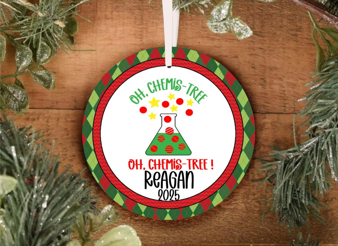Personalized Chemistry Ornament, Science Ornaments, Chemistry Christmas ...