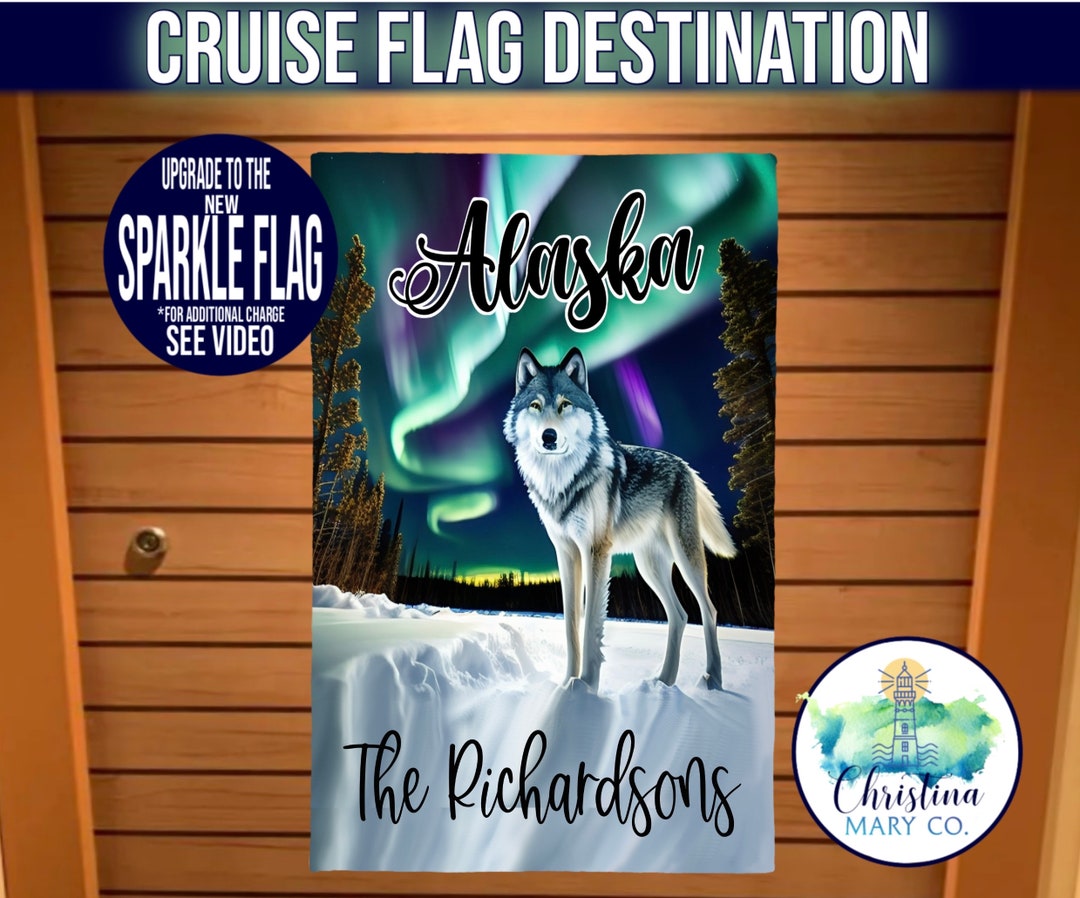 Cruise Magnet Alaska Family Sign Banner Flag, Cruise Door Decoration ...