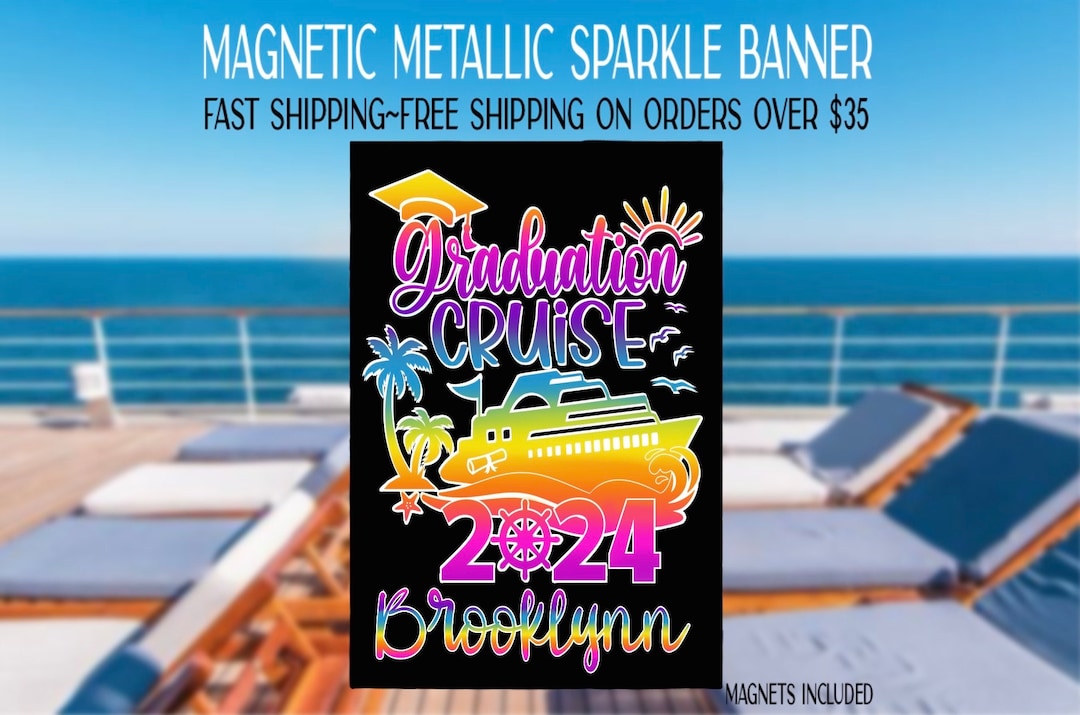 Cruise Magnet Graduation 2024 Cruise Flag, Cruise Door Decoration ...