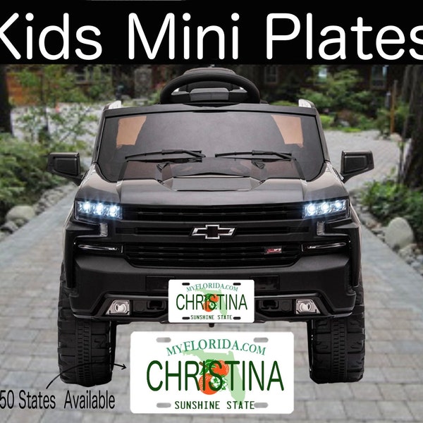 Kids License Plate - Etsy