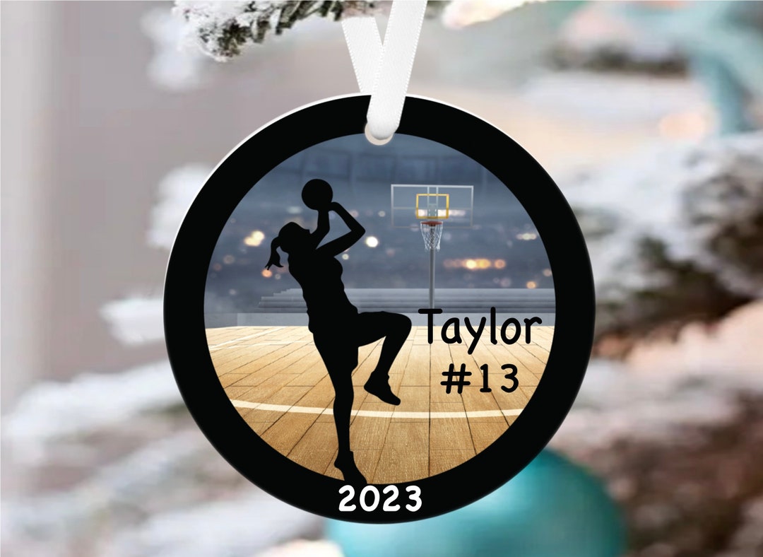 Personalized Girls Basketball Christmas Ornament, Personalized Ornament ...