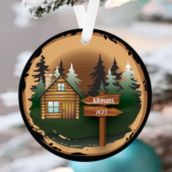 Log Cabin Ornament - Etsy