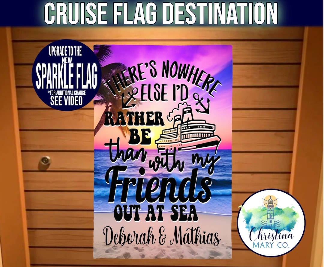 Cruise Sign Magnet Friends Cruise Door Flag, Cruise Door Decoration ...