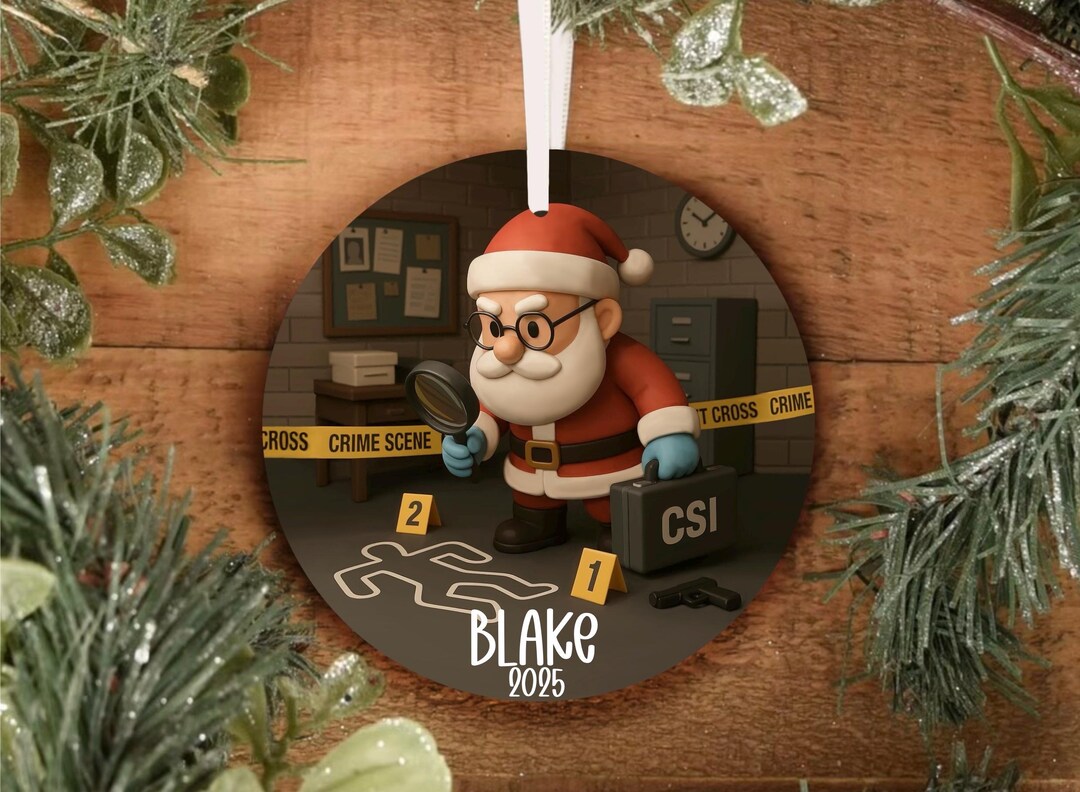 Crime Scene Investigator Christmas Ornament: Forensic Science Gift - Etsy