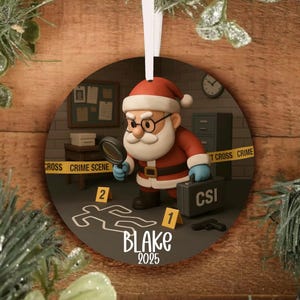 Crime Scene Investigator Christmas Ornament: Forensic Science Gift - Etsy