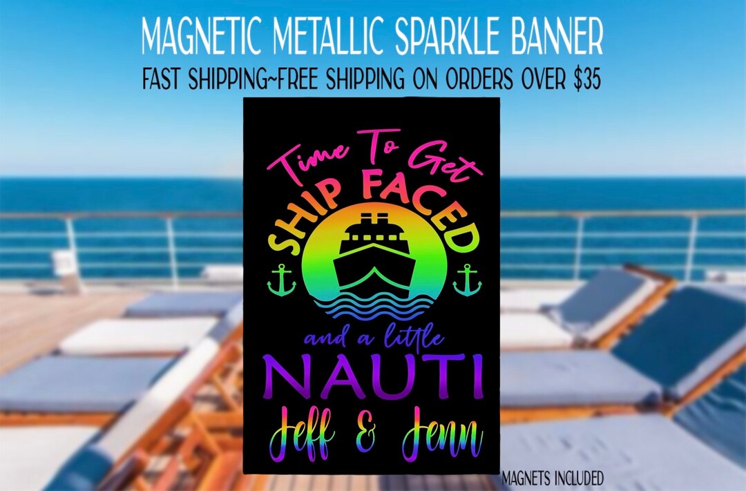 Cruise Sign Magnet Shipfaced Cruise Door Sign Flag, Cruise Door ...