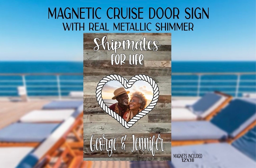 Cruise Sign Magnet Shipmates Cruise Door Flag, Cruise Door Decoration ...