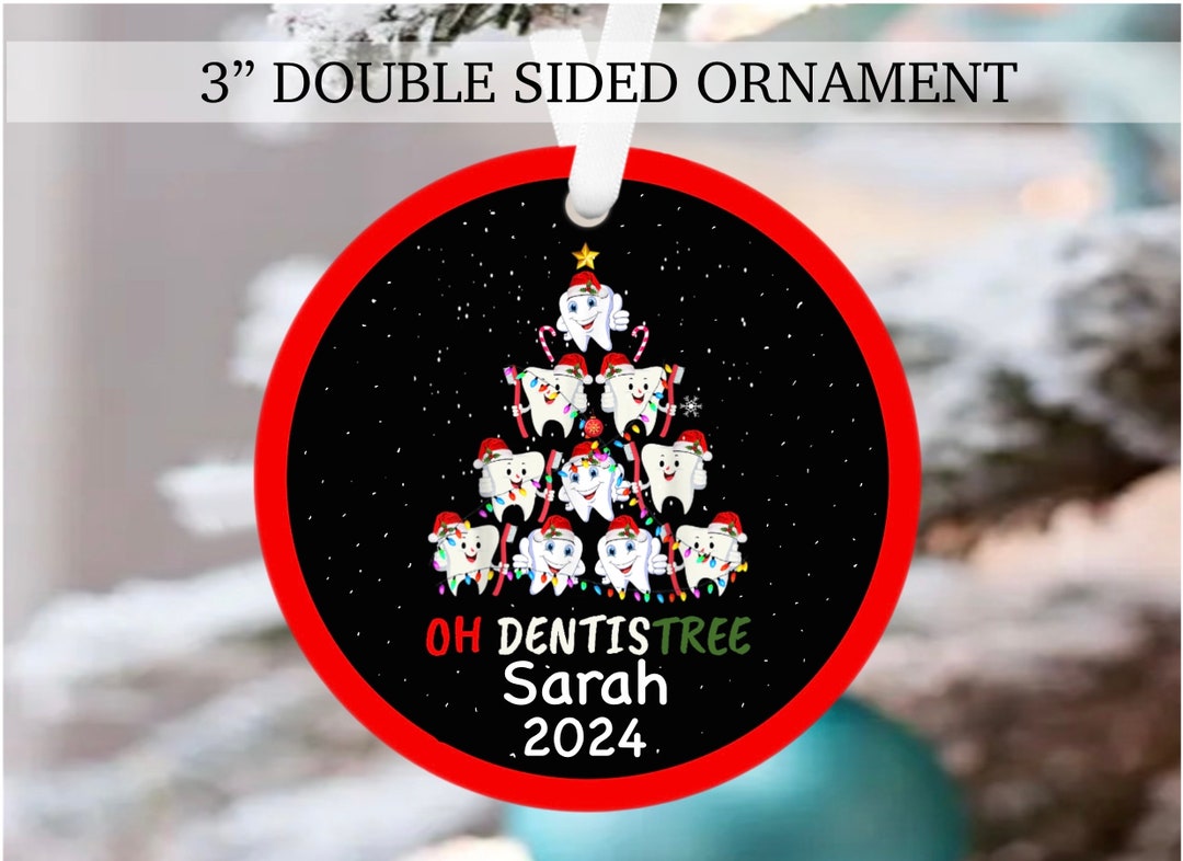 Oh Dentist Tree, Dental Ornament, Dentist Christmas Ornament, Gift for ...