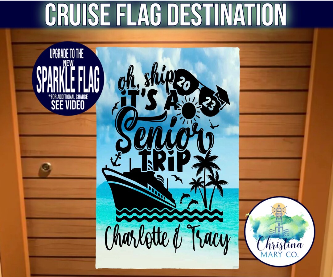 Magnetic Beach Senior Trip Cruise Flag, Cruise Door Decoration, Cruise ...