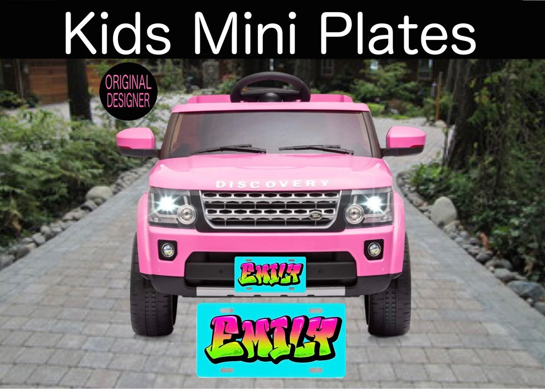 Bright Name Mini License Plate, Kids License Plate, Custom License ...
