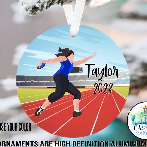 Track and Field Discus Ornament - Etsy