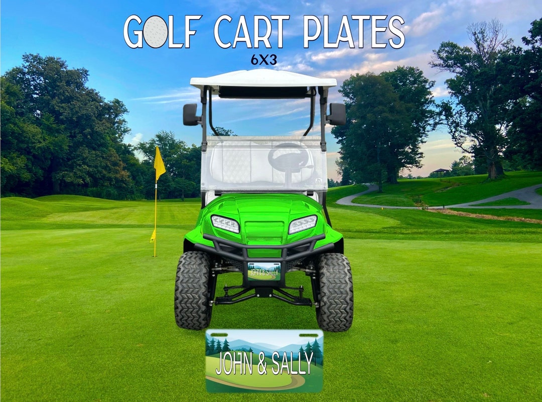 Golf Cart Mini License Plate, Golf License Plate, Custom Golf Cart ...