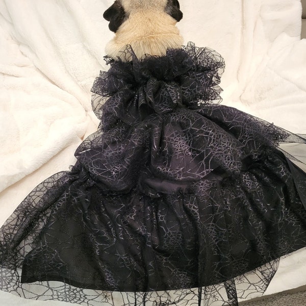 Wednesday Addams Dog Dress - Etsy
