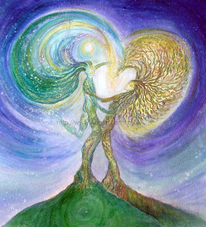 Wall Art. "dance With Life". Spiritual Art. Contemporary Art. - Etsy