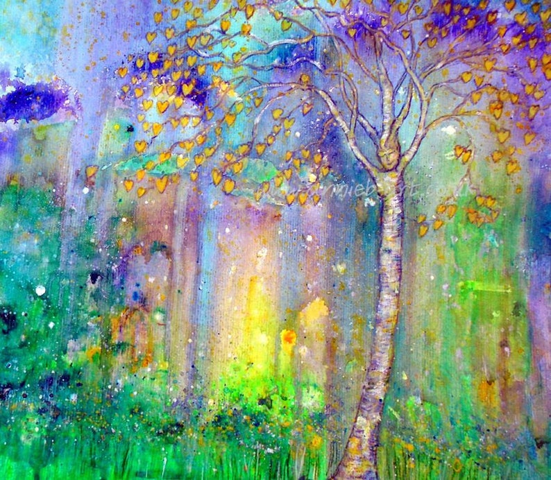 TREE PAINTING. "nature Spirit of New Beginnings". - Etsy