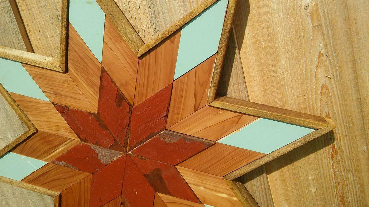Barn Star, Star Quilt, Wooden Barn Quilt Star, Slavaged Wood Art - Etsy