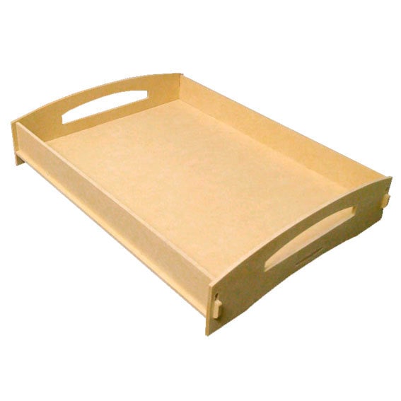 Rectangular Unfinished MDF Serving Platter, Engravable Wood Serving ...