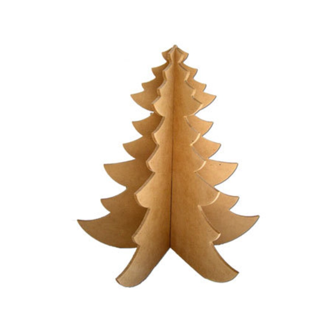Mini Wooden Christmas Tree Holiday Gift for Resin Art, UV Printing, DIY ...