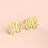 Custom Monogram Jewelry in Sterling Silver, Gold, & Rose Gold • Dainty ...