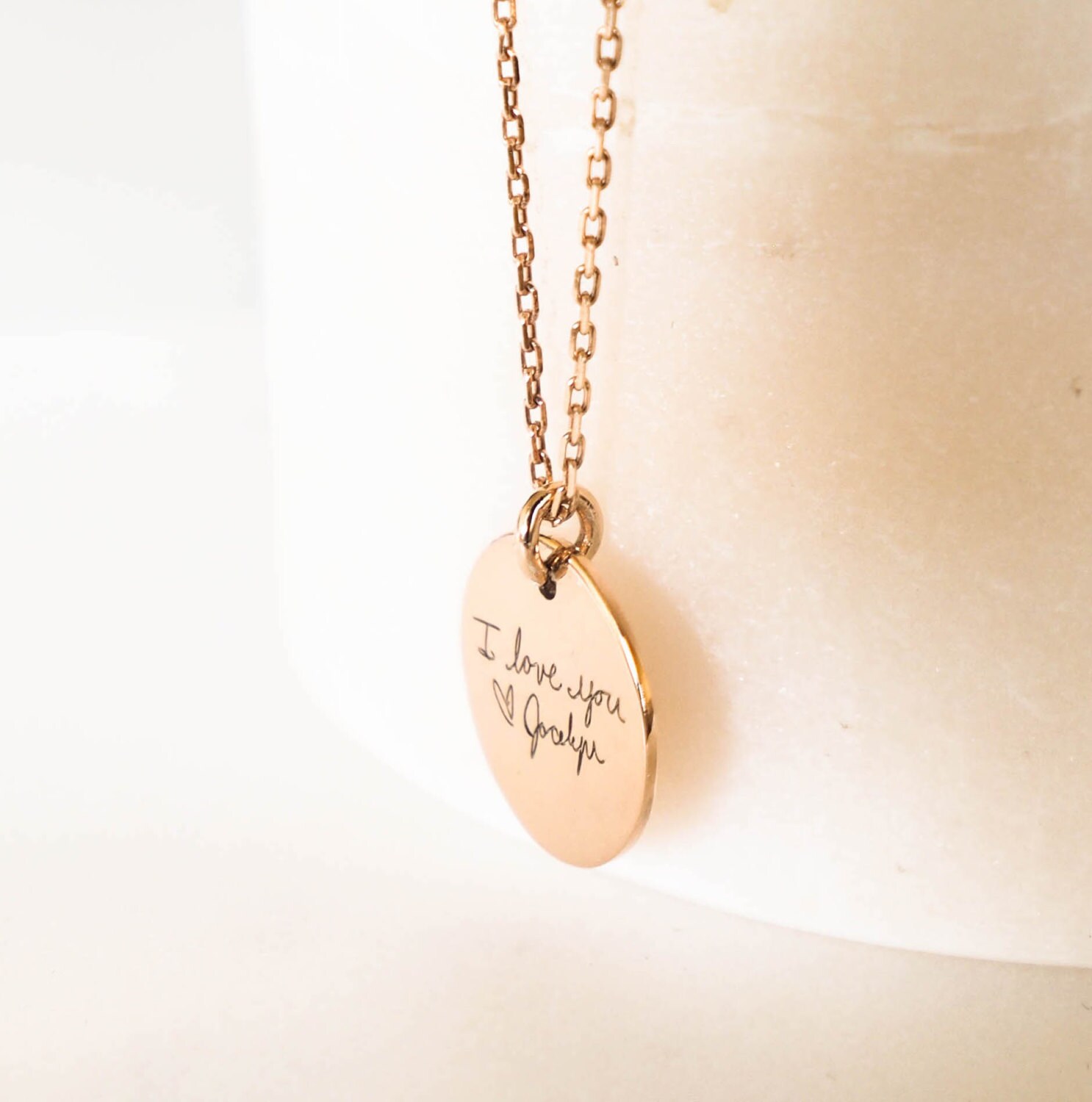 Handwriting Jewelry Personalized Necklace Actual | Etsy