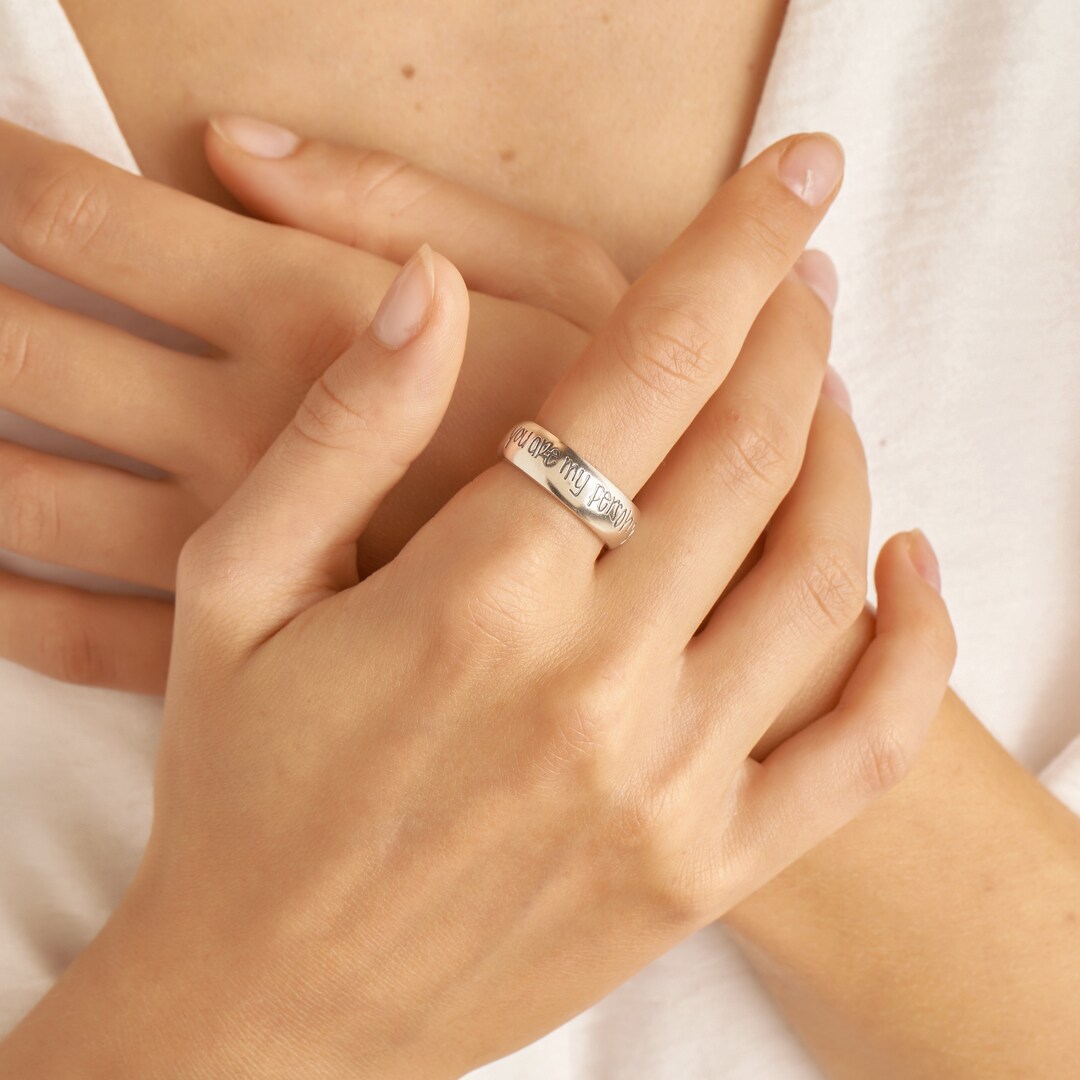 Handwriting Ring • Men's Ring • Personalized Gift for Him • Actual ...