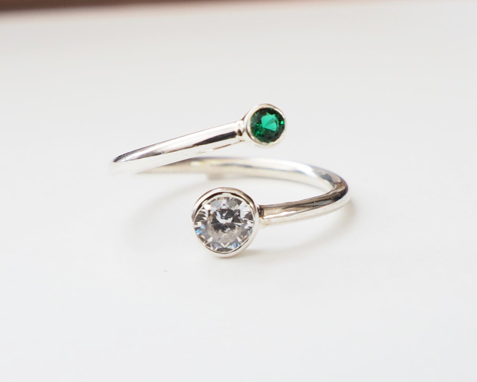 Personalized Dual Birthstone Ring Couple Birthstone Ring | Etsy