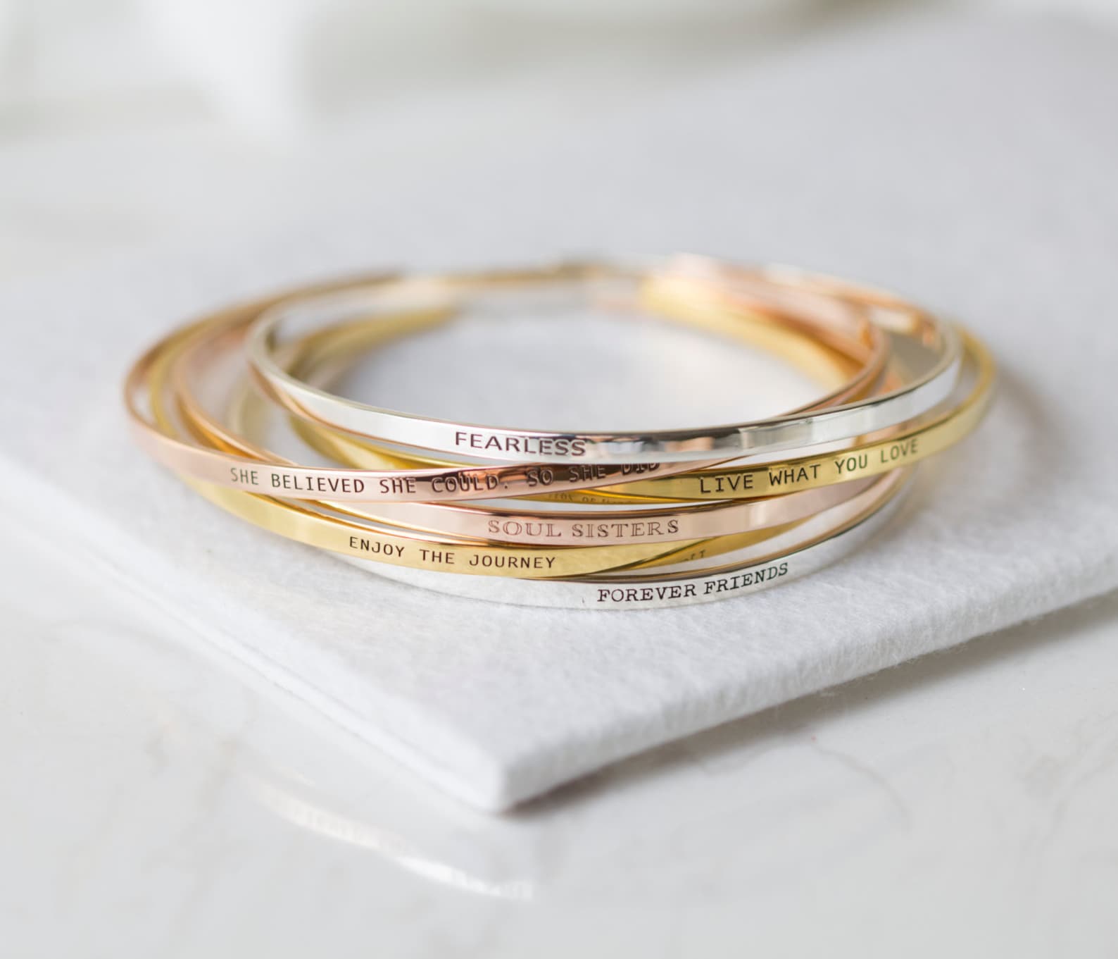 Custom Mantra Bracelet Personalized Inspirational Bracelet - Etsy