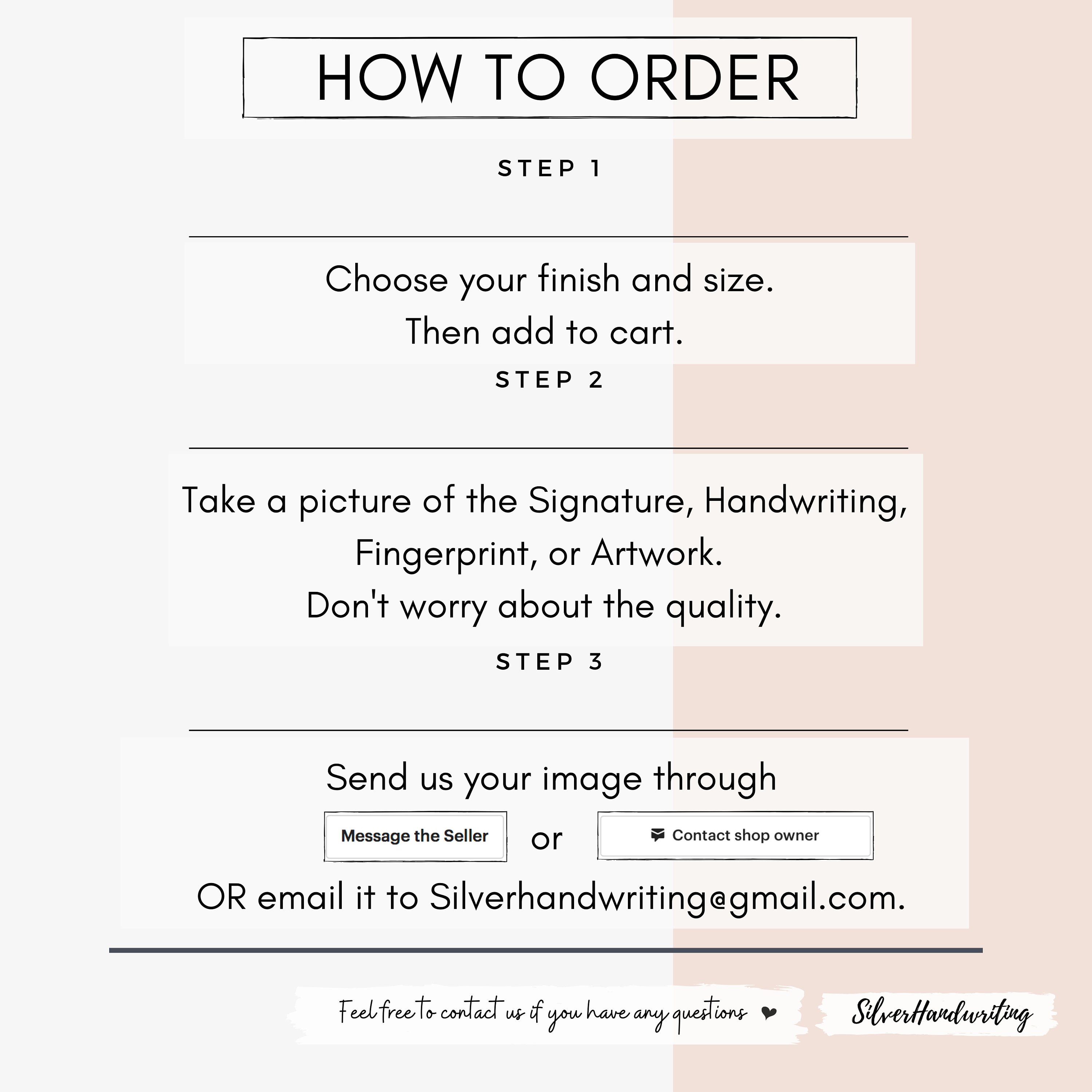 Custom Handwriting Ring Wide Handwriting Band in Sterling | Etsy