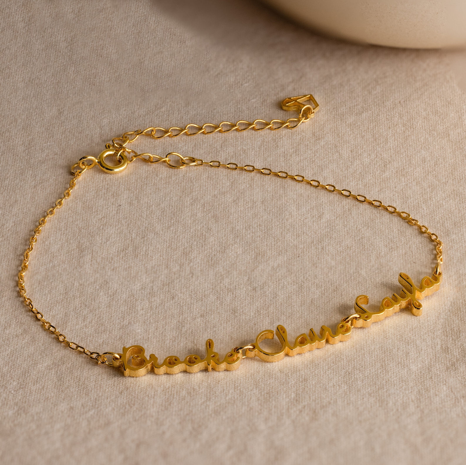Dainty Multiple Name Bracelet • Personalized Charm Bracelet ...