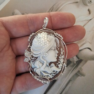 Pendant With Modern Cameo Fine Monufacturing - Etsy